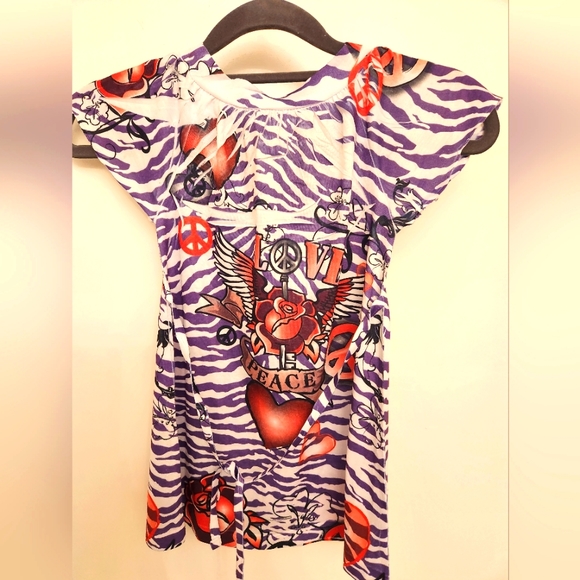 One Step Ahead | Shirts & Tops | Childrens Tunic Top With Peace Design ...